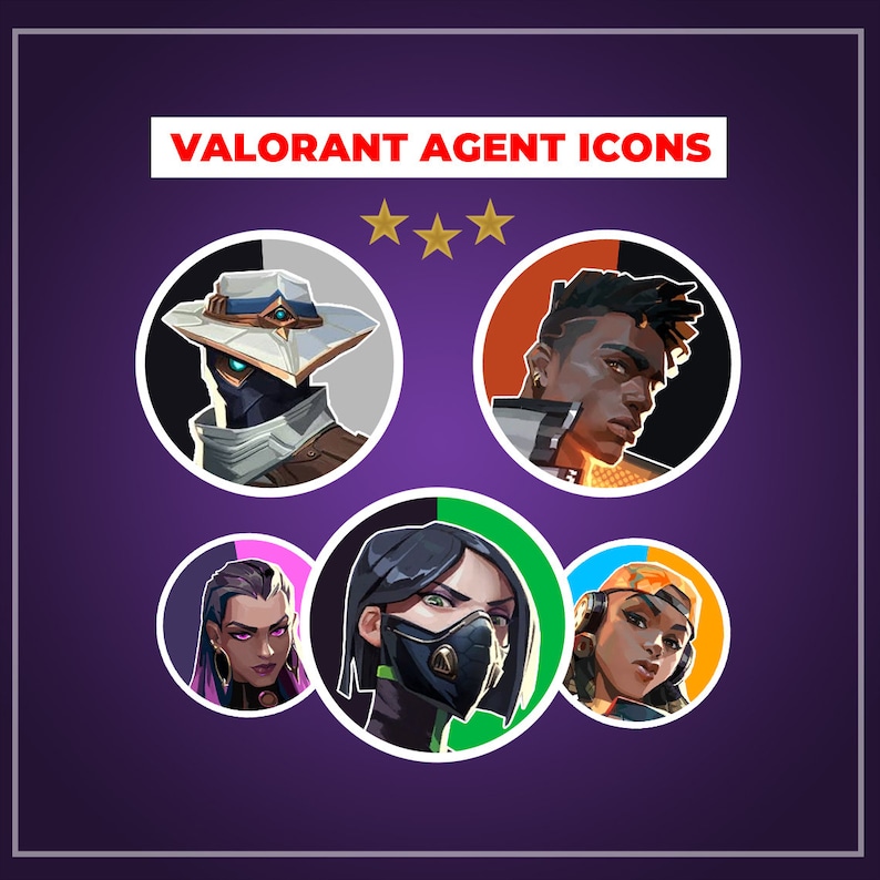 Get All 24 Valorant Agent Icons (PNG), for Your Gaming Clips! **new ...