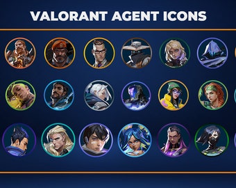 VALORANT Agent Icons (PNG) for Your Gaming Clips! - Etsy