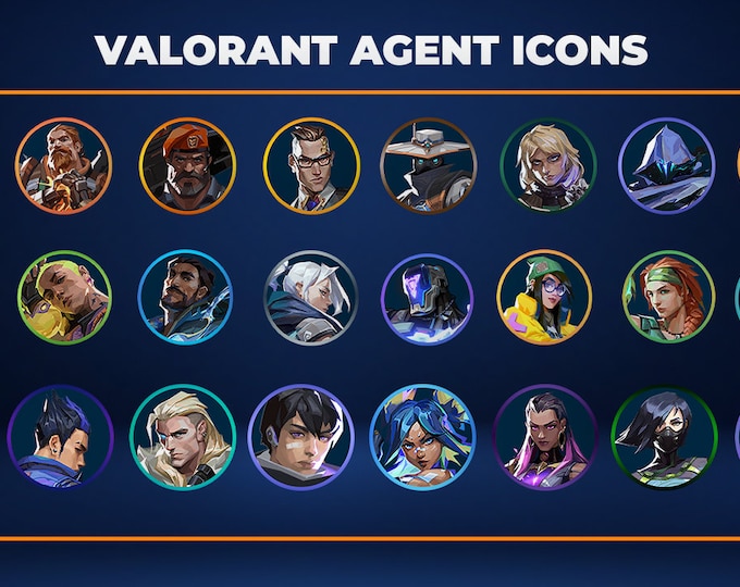 VALORANT Agent Icons PNG for Your Gaming Clips - Etsy