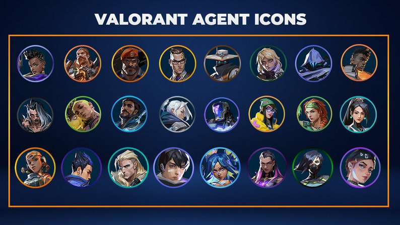 Get All 24 Valorant Agent Icons (PNG), for Your Gaming Clips! **new ...