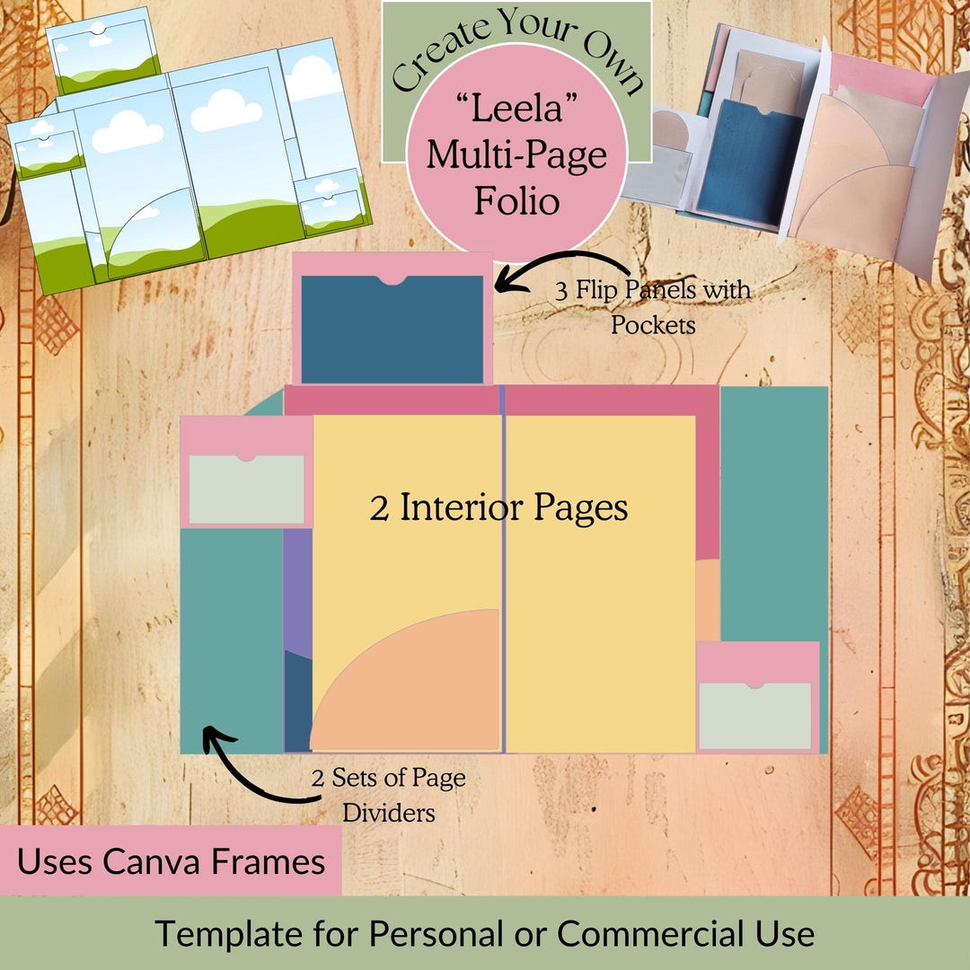 Multi-page Folio Template. "leela" Folio. A Large Folio Using Canva ...
