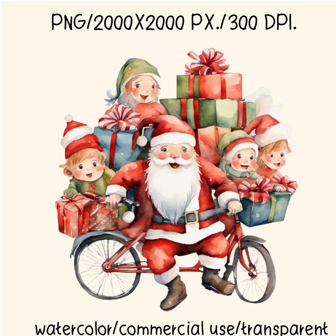 Christmas Clipart Png Santa Digital Design Santa Digital Design Winter ...