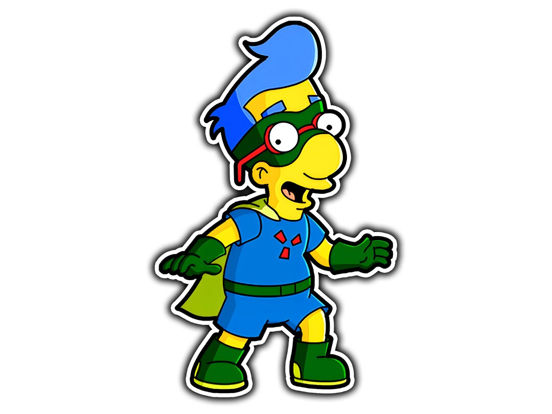 Sidekick Milhouse Sticker Water Proof, Weather Proof, Vinyl Sticker ...