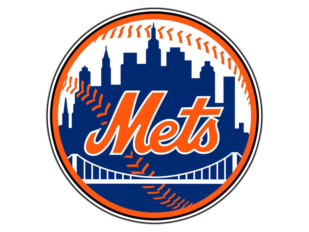 New York Mets Emblem Logo Sticker Die-cut, Water Proof, Weather Proof ...