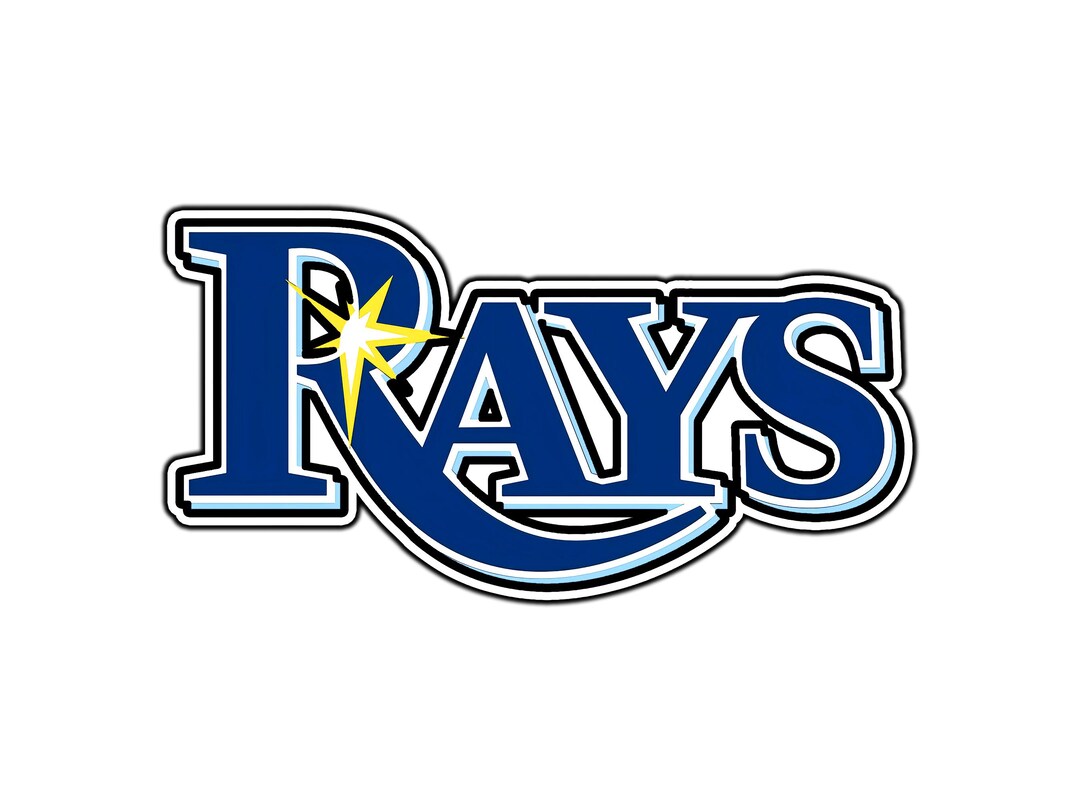Tampa Bay Rays Word Logo Sticker Die-cut, Water Proof, Weather Proof ...