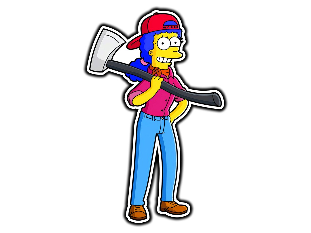 Lumberjill Marge Sticker Water Proof, Weather Proof, Vinyl Sticker ...