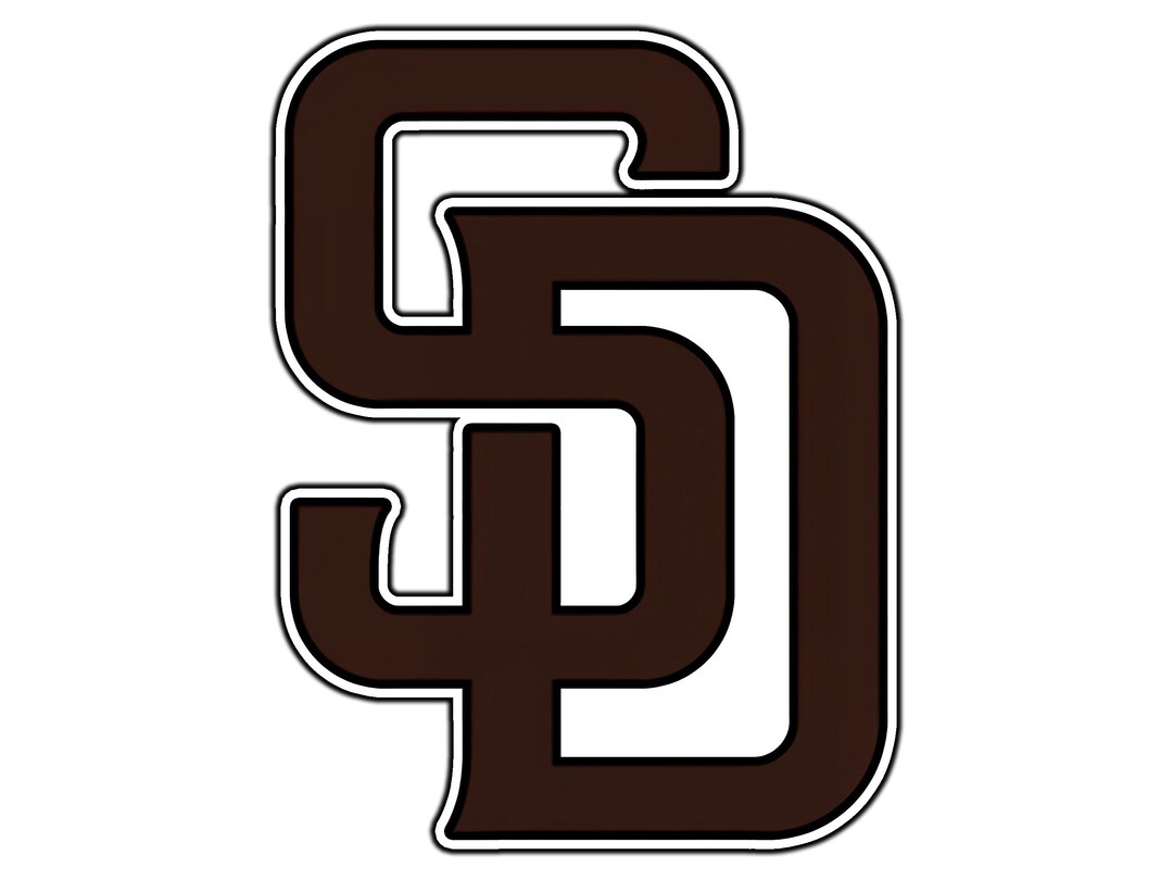 San Diego Padres SD Logo Sticker Die-cut, Water Proof, Weather Proof ...
