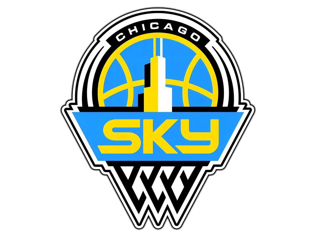 Chicago Sky Logo Sticker Die-cut, Water Proof, Weather Proof, Vinyl ...