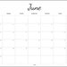 2023 - 2024 Calendar, Printable, Minimalist Simple Calendar - Etsy