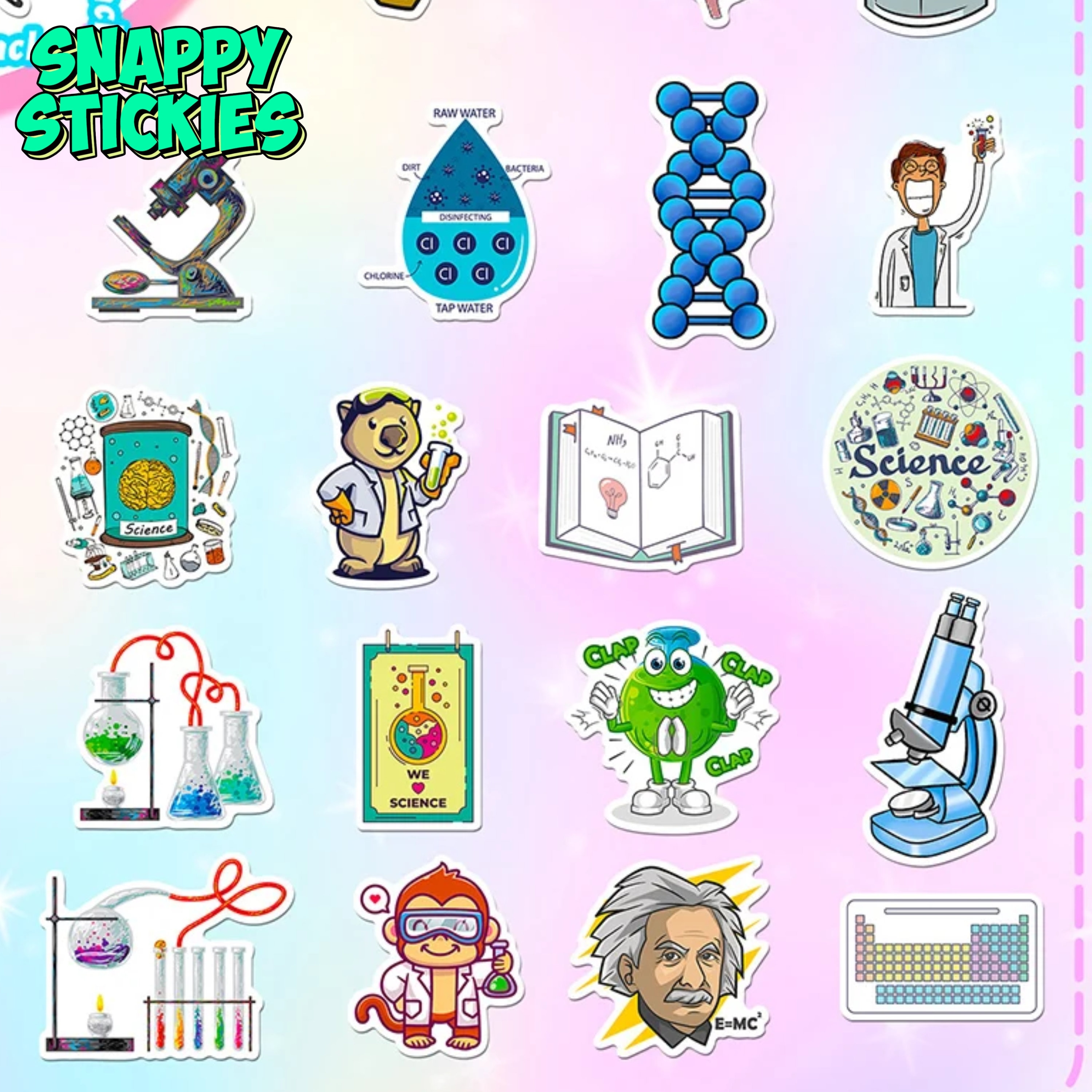 Science Sticker Bundle 2 Science Stickers Pack Molecules Sticker ...