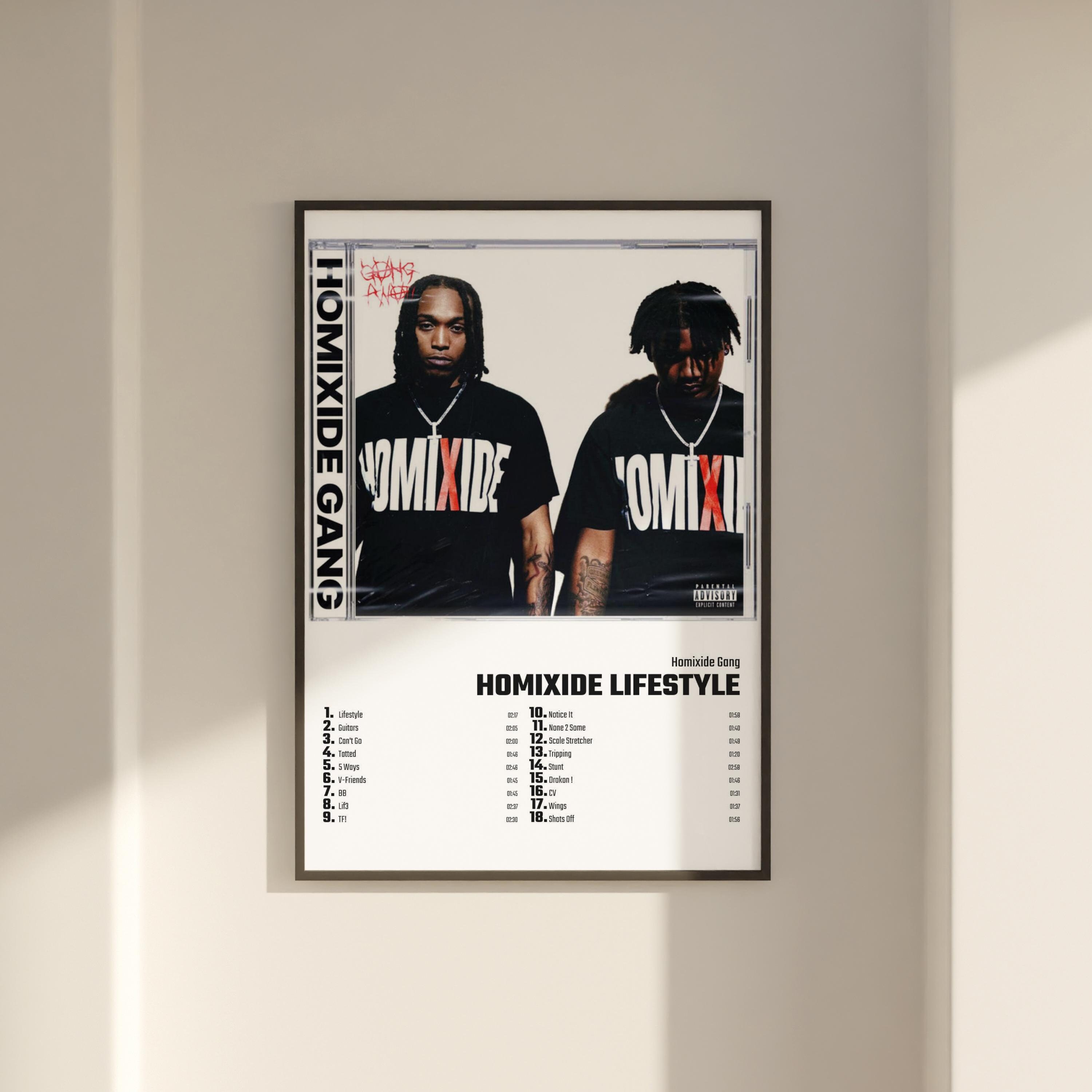 Homixide Gang Homixide Lifestyle Album Cover Poster Wall - Etsy UK