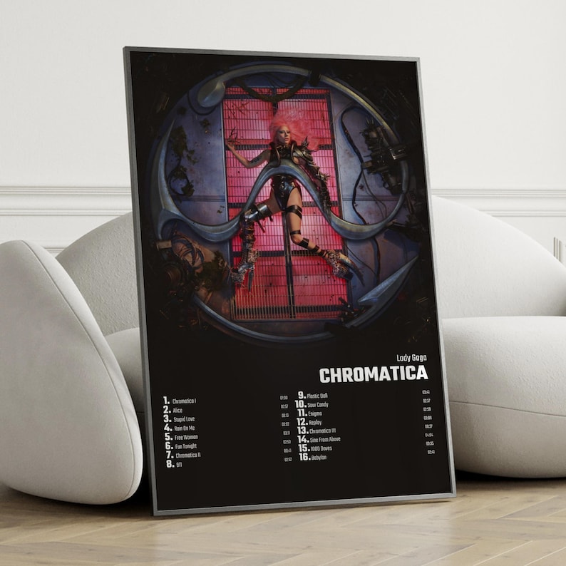 Lady Gaga Chromatica Album Cover Poster Wall Art Lady Gaga - Etsy