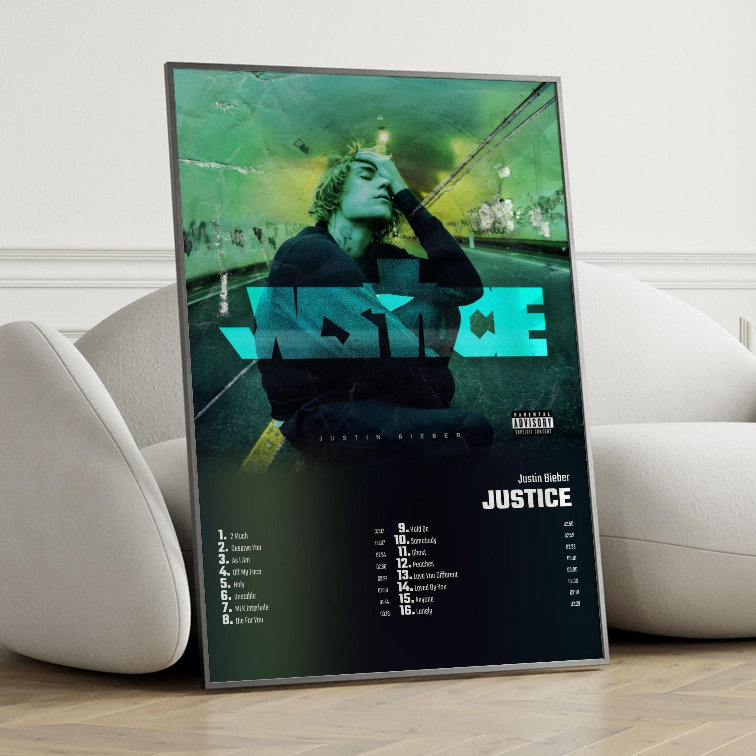 Justin Bieber Justice Album Cover Poster Wall Art Justin - Etsy