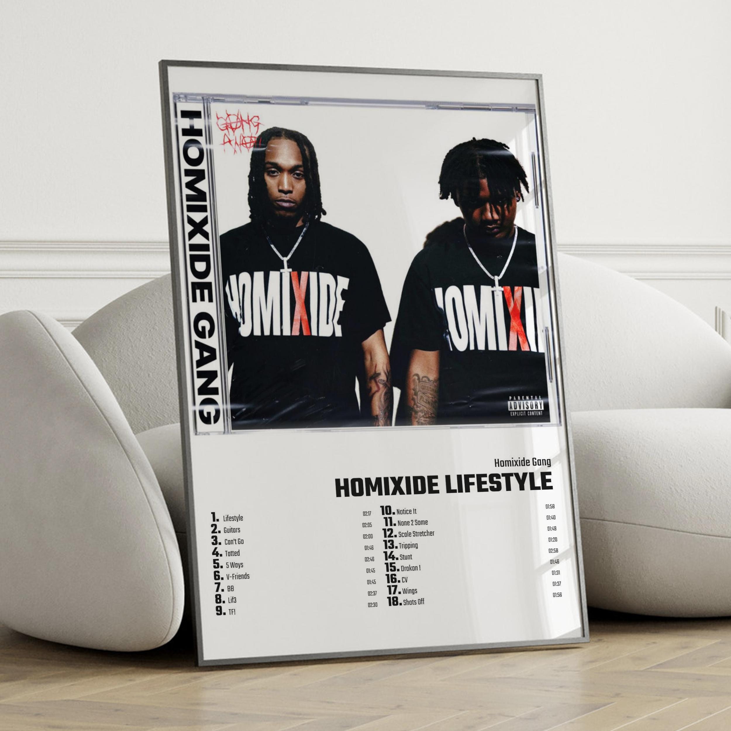 Homixide Gang Homixide Lifestyle Album Cover Poster Wall - Etsy UK