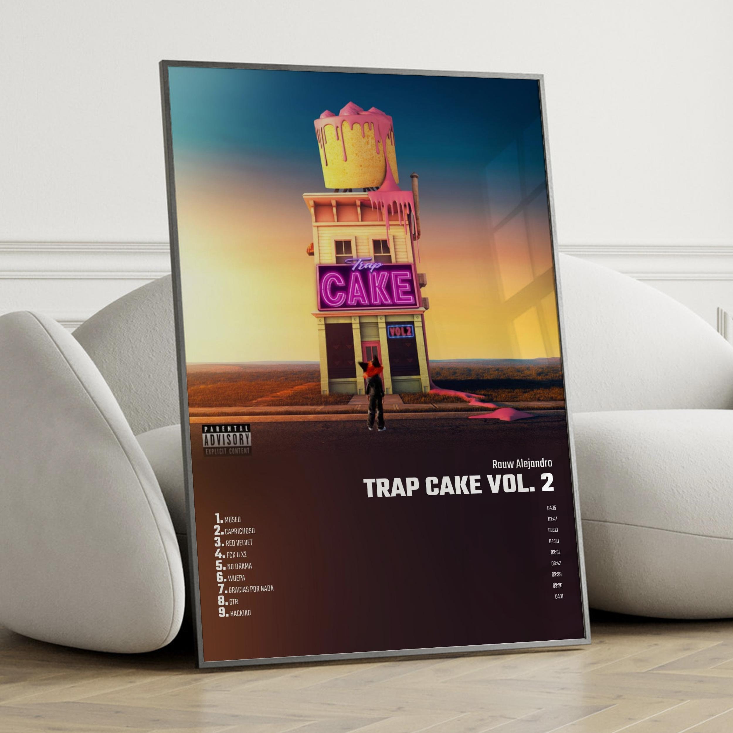 Rauw Alejandro Trap Cake Vol 2 Album Cover Poster vendido por Eudora ...