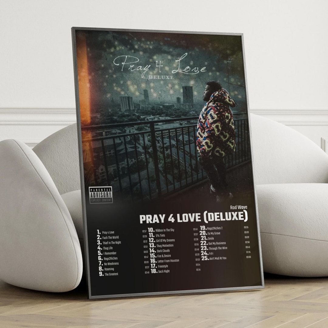 Rod Wave Pray 4 Love Deluxe Album Cover Poster Wall Art - Etsy