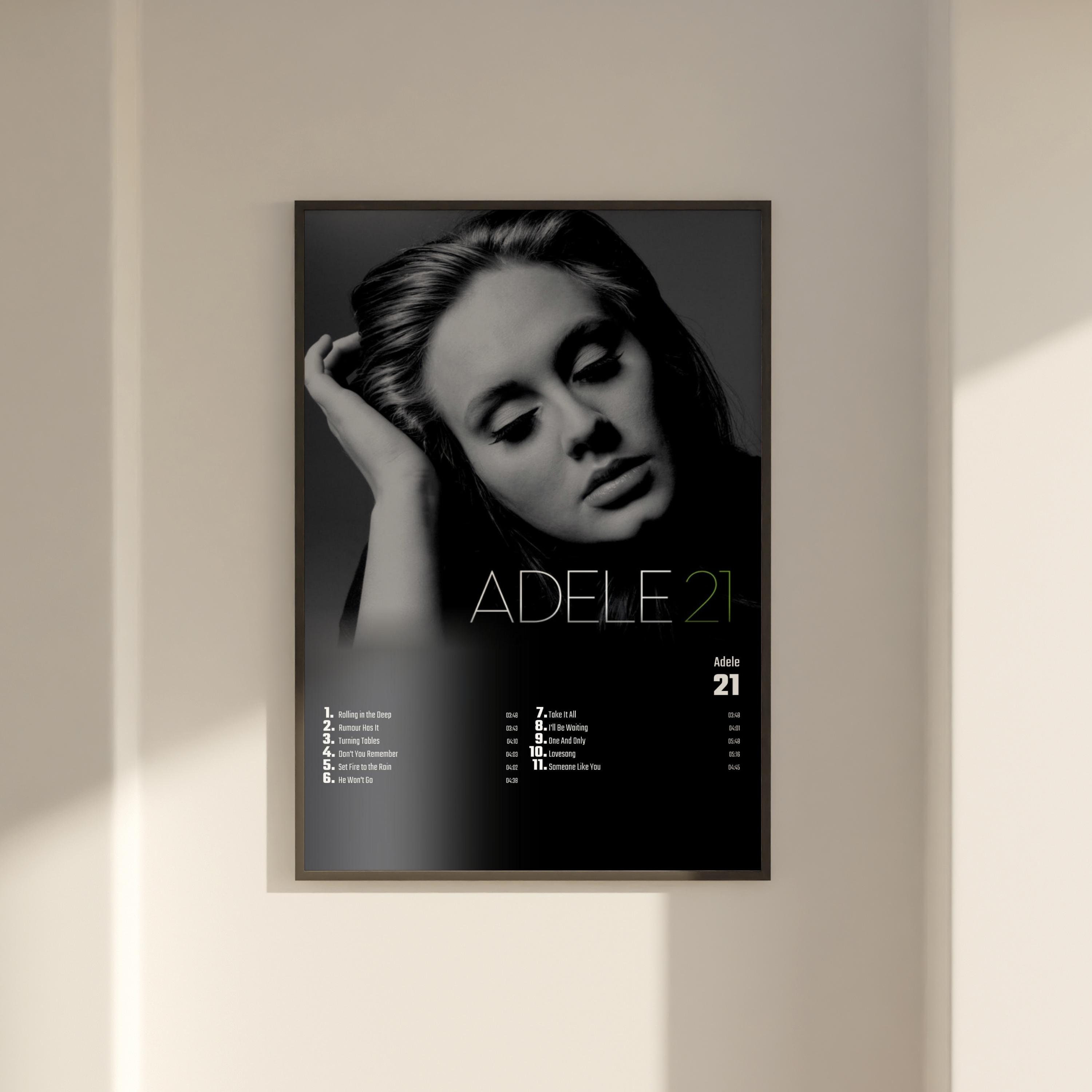 Adele 21 Album Cover Poster Wall Art, Adele, 21 - Etsy