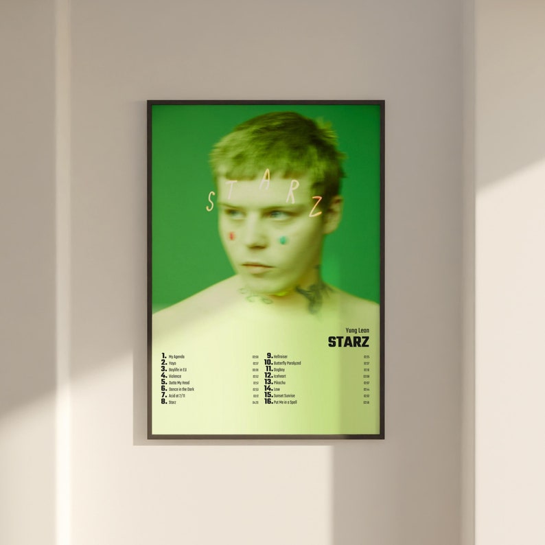 Yung Lean Starz Album Cover Poster Wall Art Yung Lean - Etsy