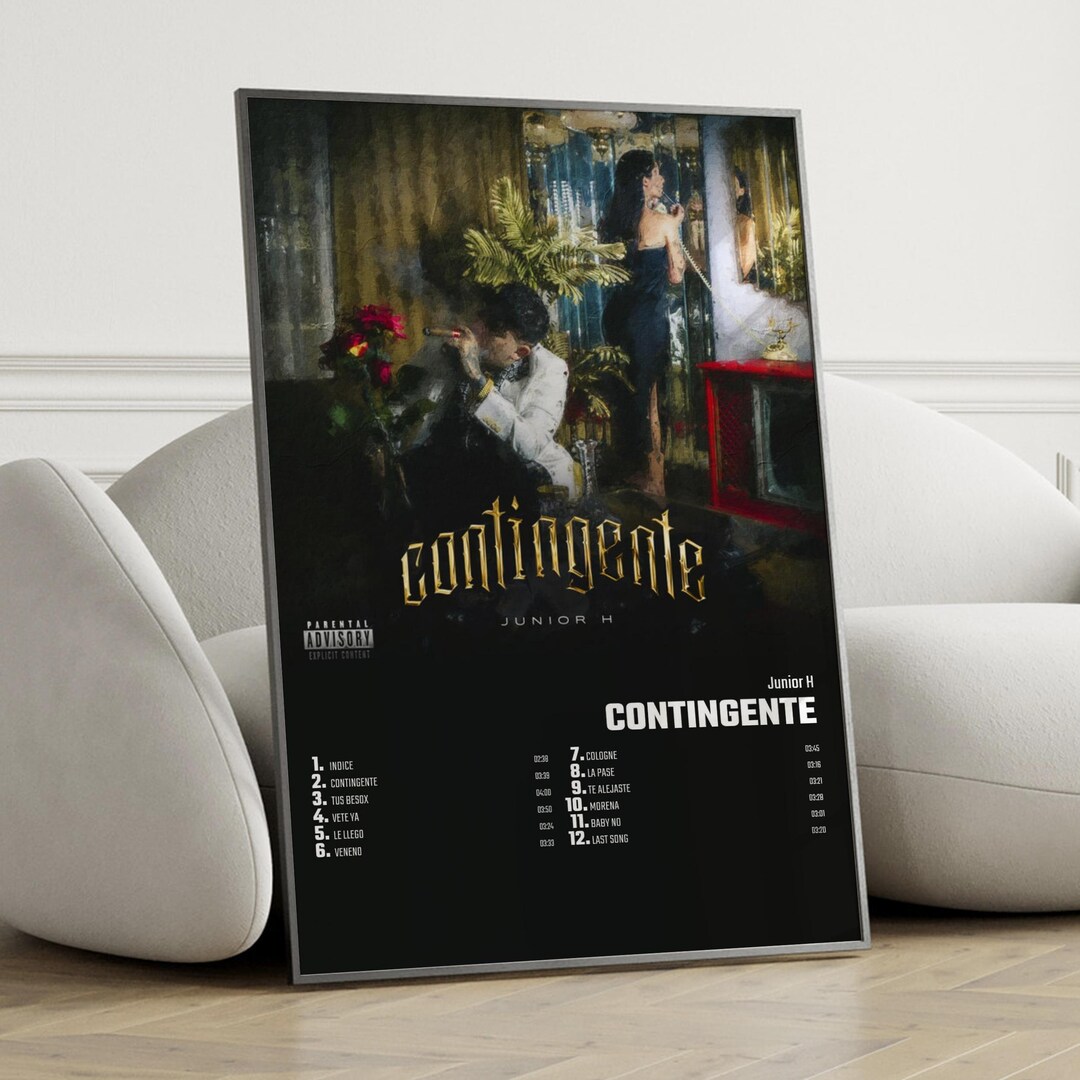 Junior H Contingente Album Cover Poster Wall Art, Junior H, Contingente - Etsy UK