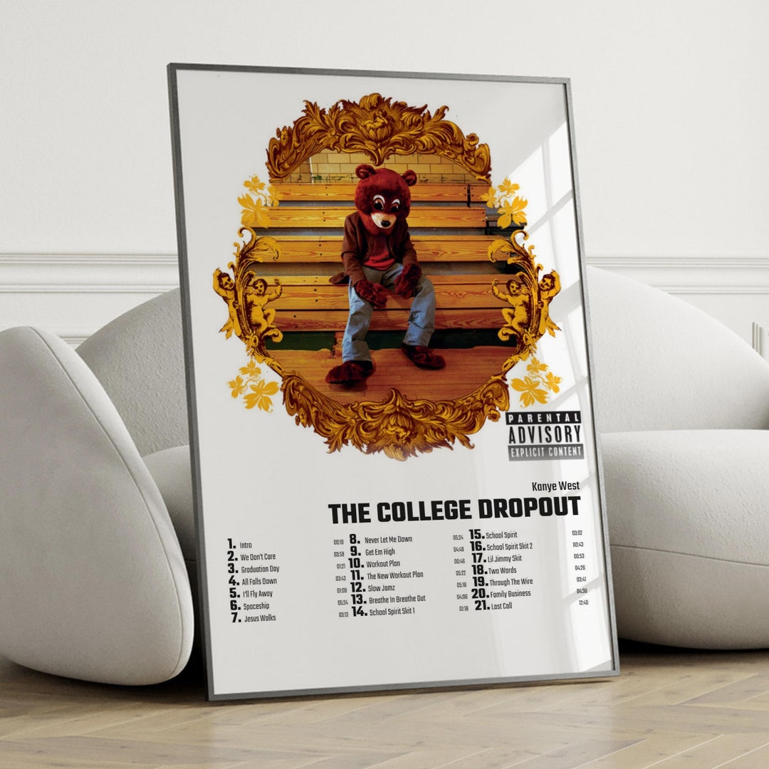 Kanye West the College Dropout Album Cover Poster Wall Art - Etsy