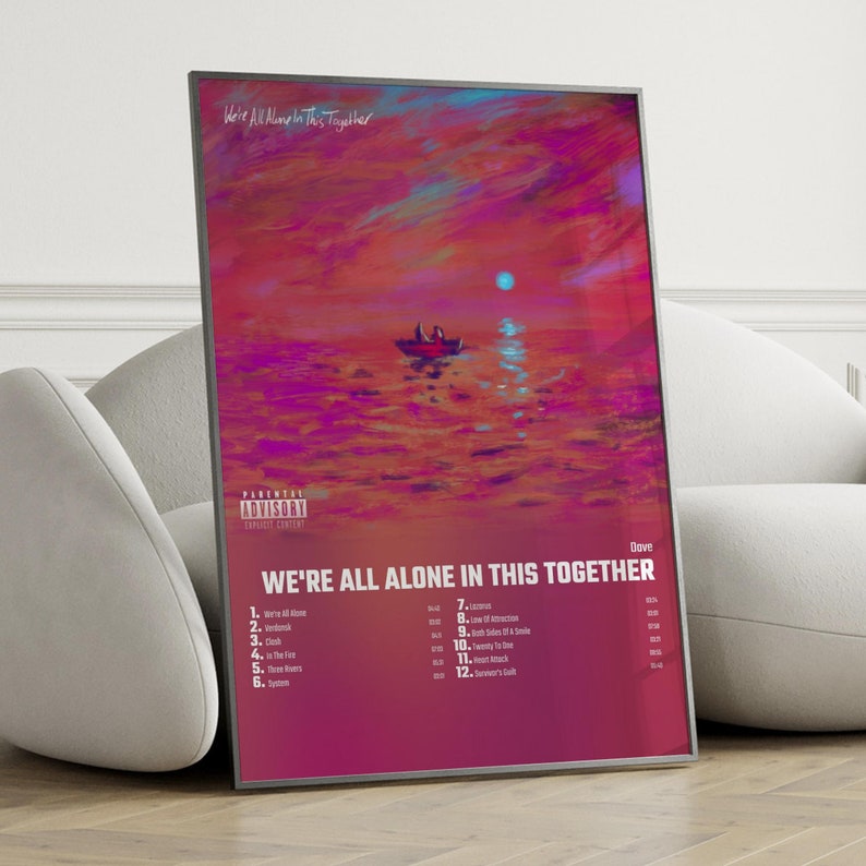 Dave We're All Alone in This Together Album Cover Poster - Etsy