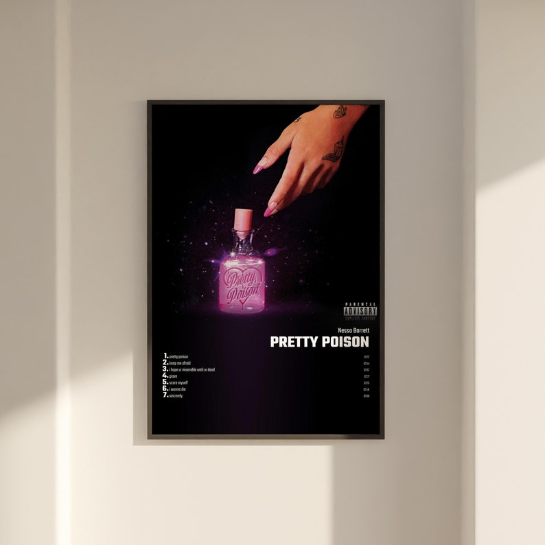 Nessa Barrett Pretty Poison Album Cover Poster Wall Art - Etsy