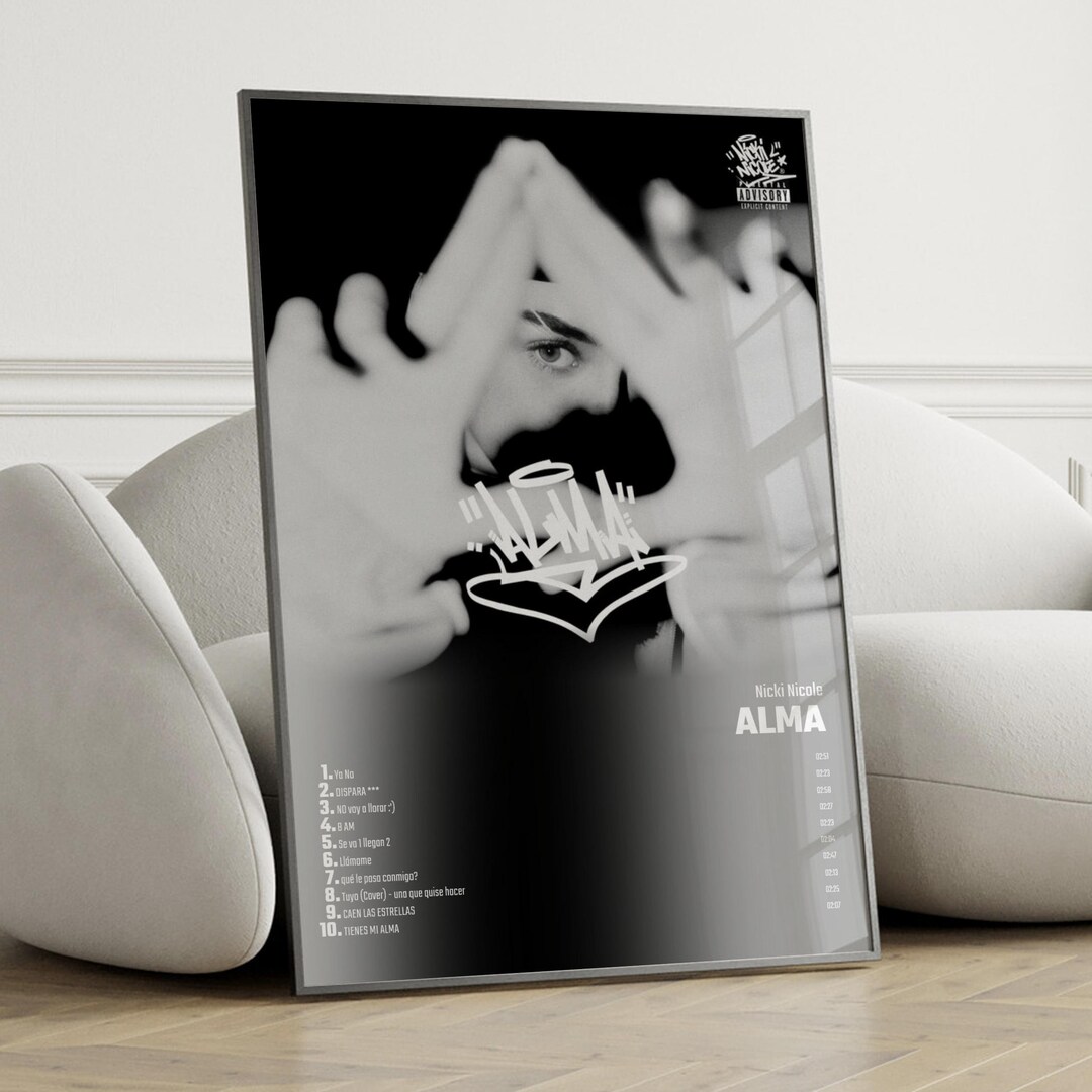 Nicki Nicole Alma Album Cover Poster Wall Art, Nicki Nicole, Alma - Etsy