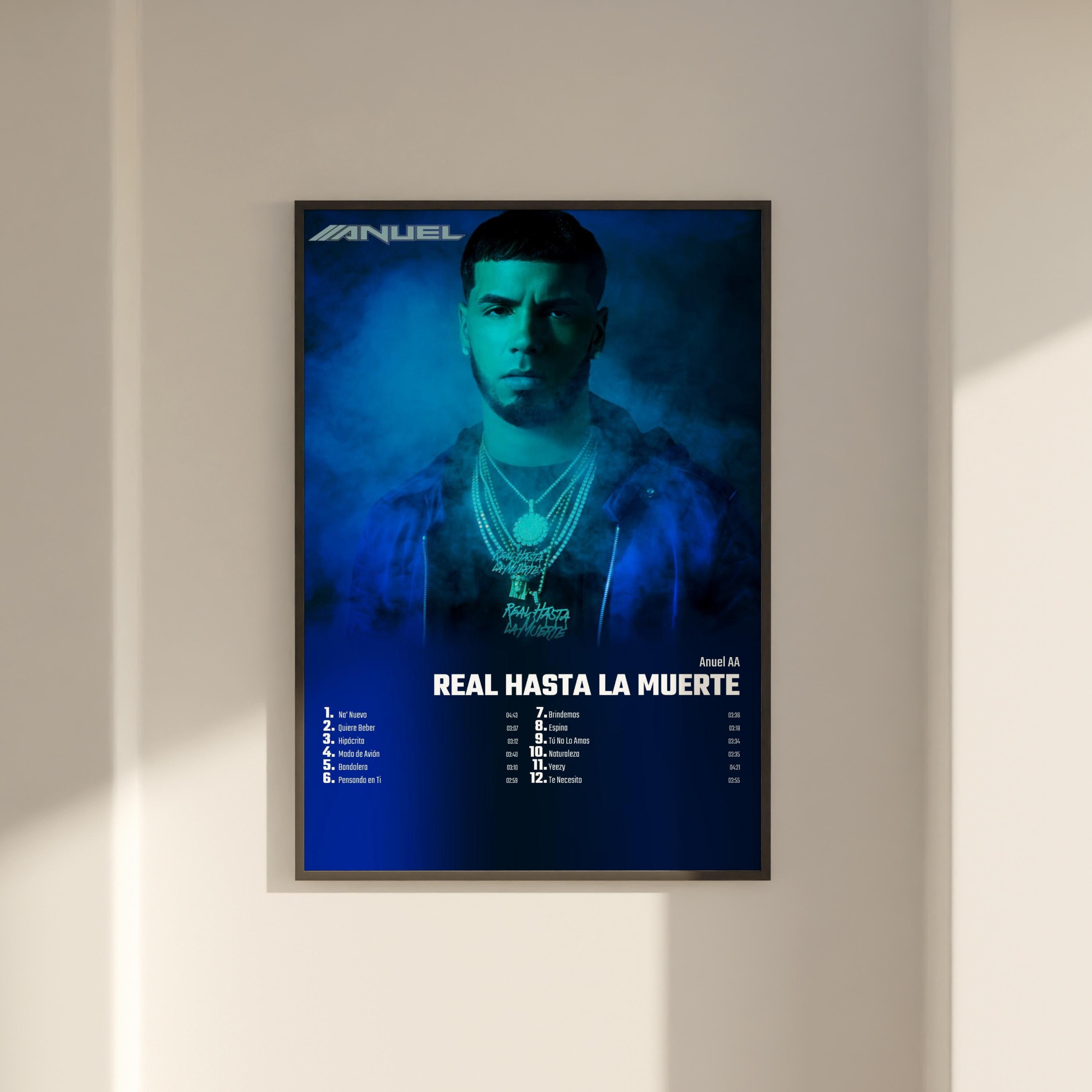 Anuel Aa Real Hasta La Muerte Album Cover Poster Wall Art - Etsy