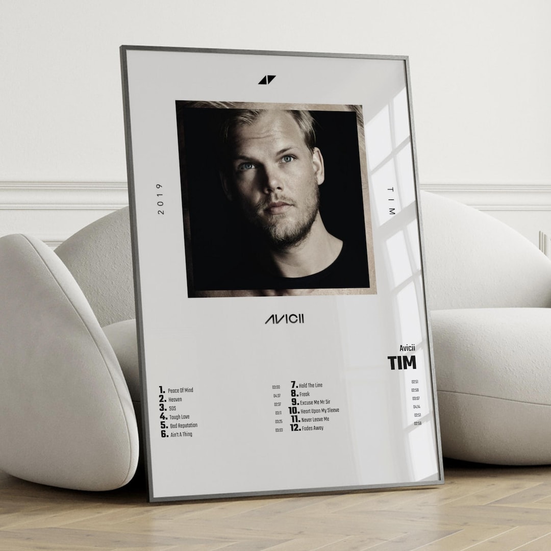 Avicii Tim Album Cover Poster Wall Art Avicii Tim - Etsy