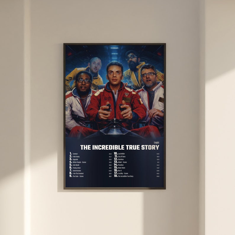 Logic the Incredible True Story Album Cover Poster Wall Art - Etsy