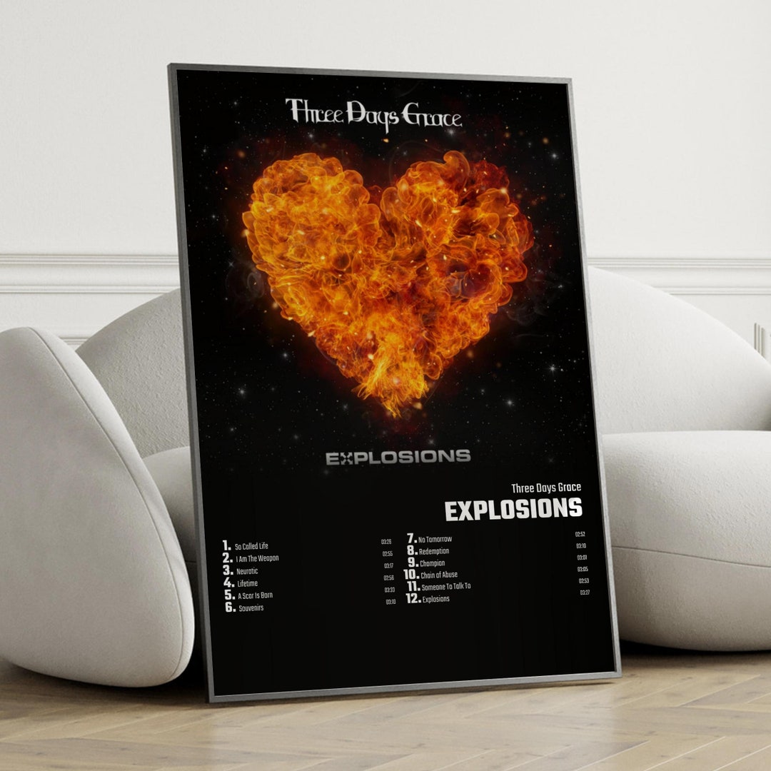 Three Days Grace Explosions Album Cover Poster Wall Art - Etsy