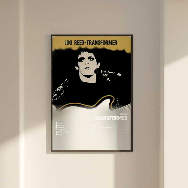 Lou Reed Transformer Album Cover Poster Wall Art Lou Reed - Etsy