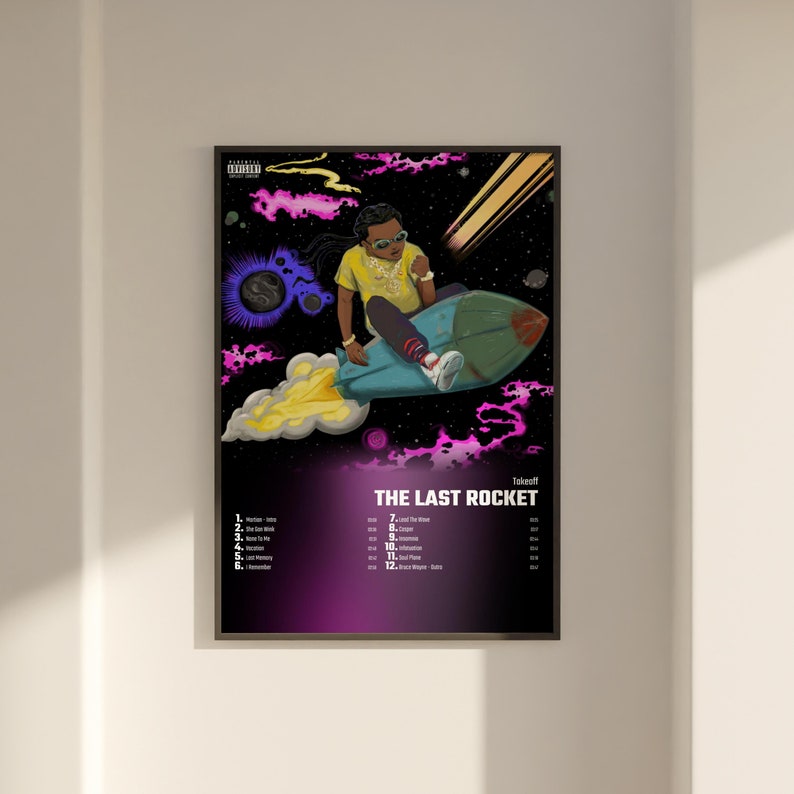 Takeoff the Last Rocket Album Cover Poster Wall Art - Etsy
