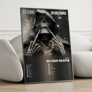 Big Scarr Big Grim Reaper Album Cover Poster Wall Art Big - Etsy