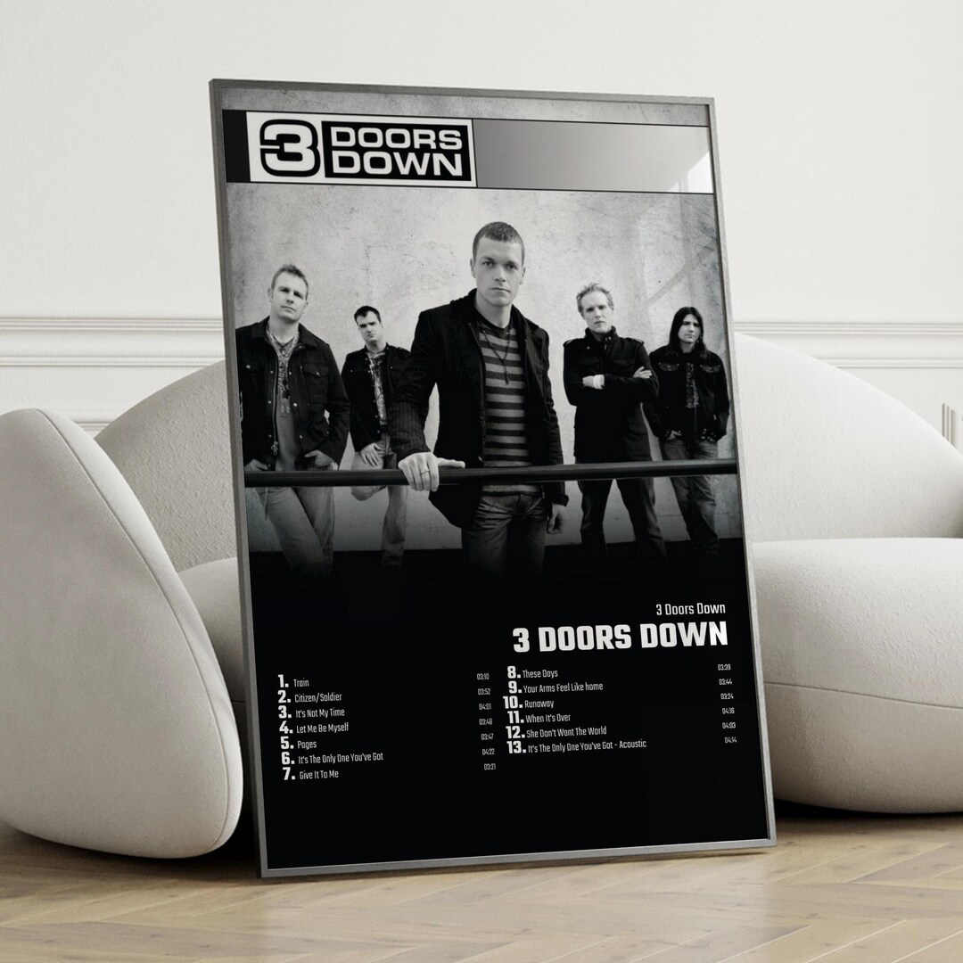 3 Doors Down 3 Doors Down Album Cover Poster Wall Art 3 - Etsy