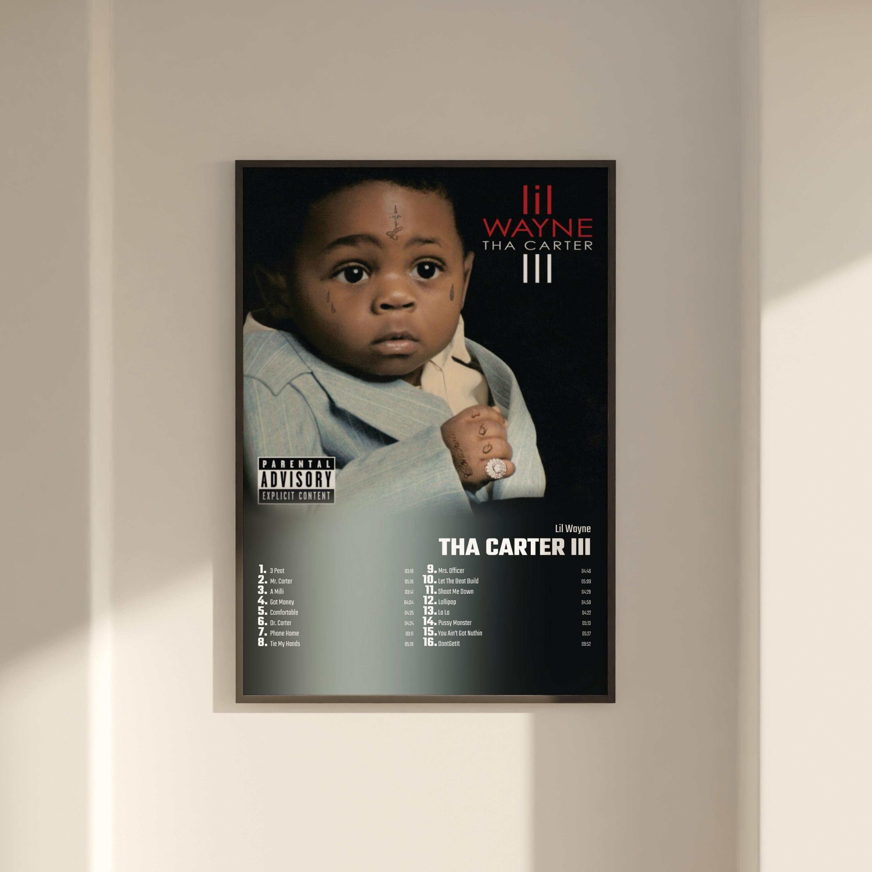 Lil Wayne Tha Carter Iii Album Cover Poster Wall Art Lil - Etsy