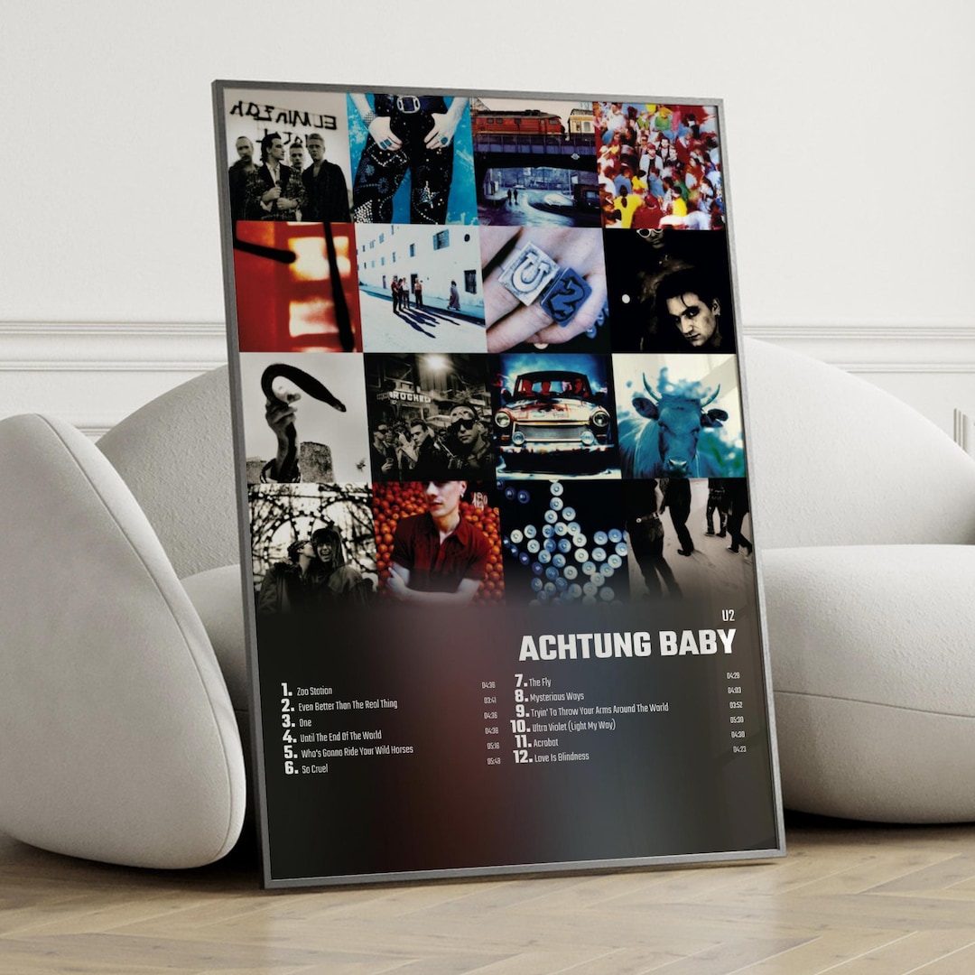 U2 Achtung Baby Album Cover Poster Wall Art U2 Achtung - Etsy