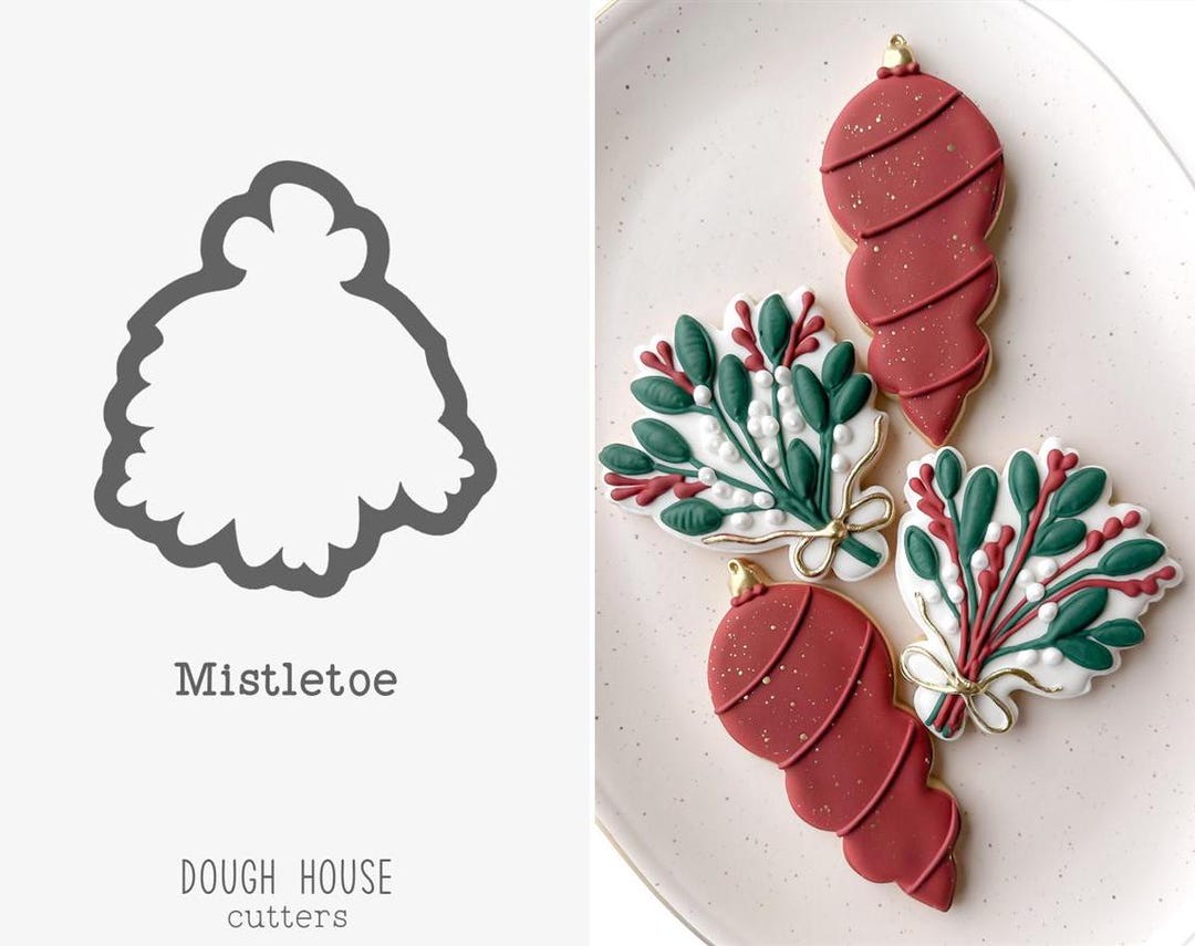 Mistletoe Cookie Cutter - Etsy