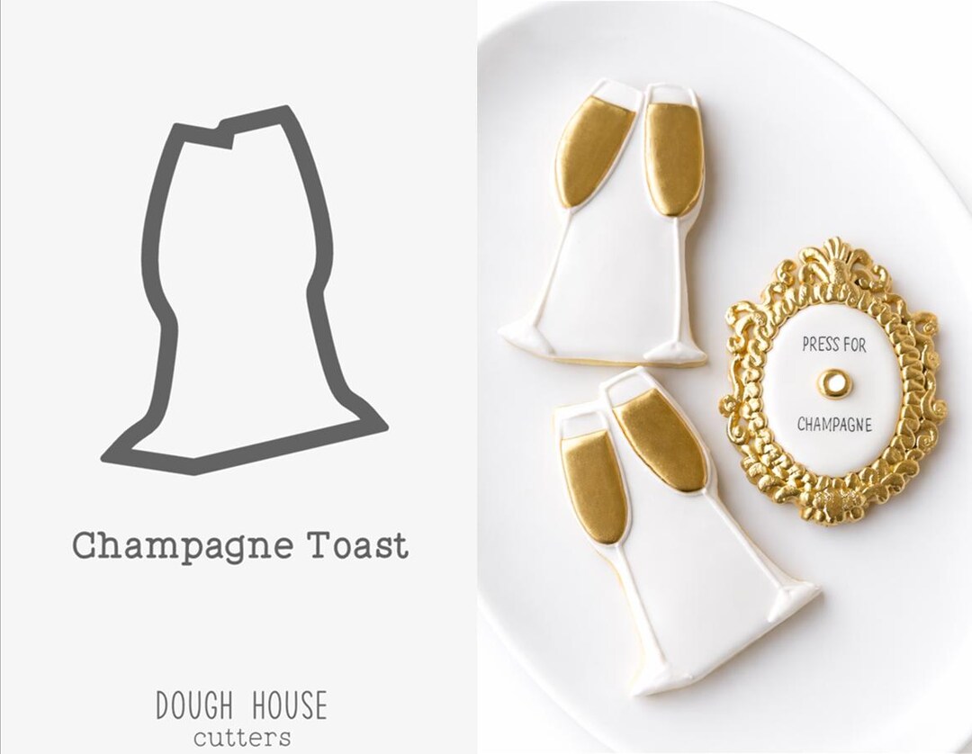 Champagne Toast Cookie Cutter - Etsy