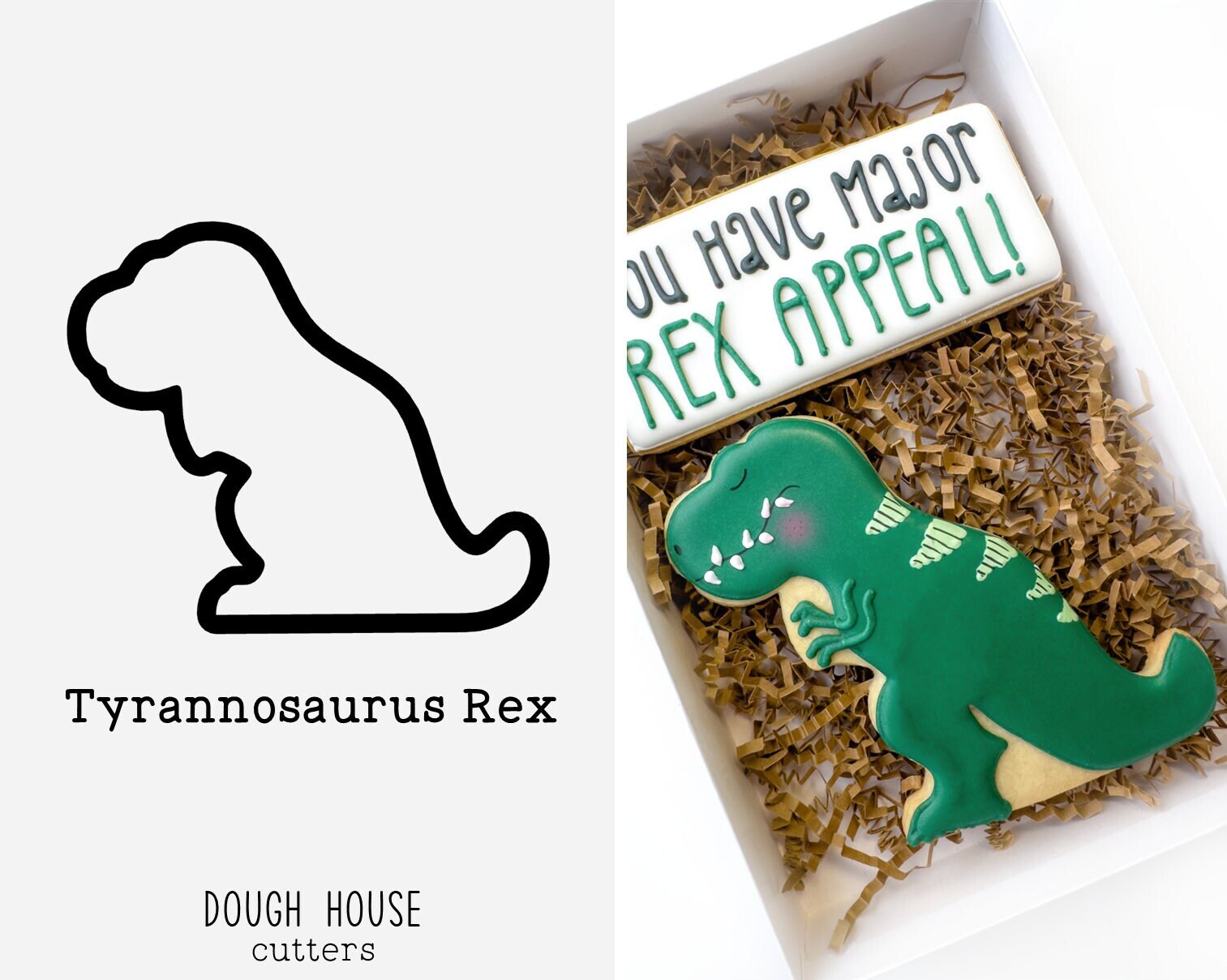 Tyrannosaurus Rex Cookie Cutter - Etsy