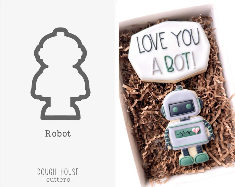Robot Cookie Cutter - Etsy