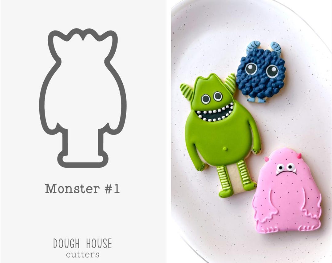 Monster #1 Cookie Cutter - Etsy
