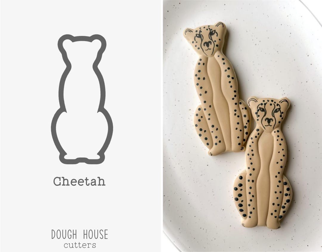 Cheetah Cookie Cutter - Etsy