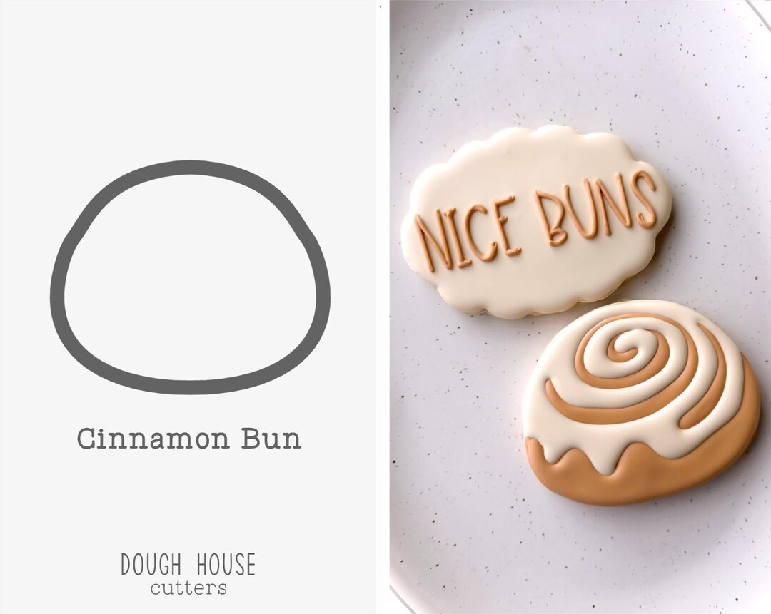 Cinnamon Bun Cookie Cutter - Etsy