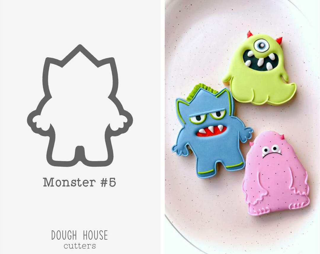 Monster #5 Cookie Cutter - Etsy