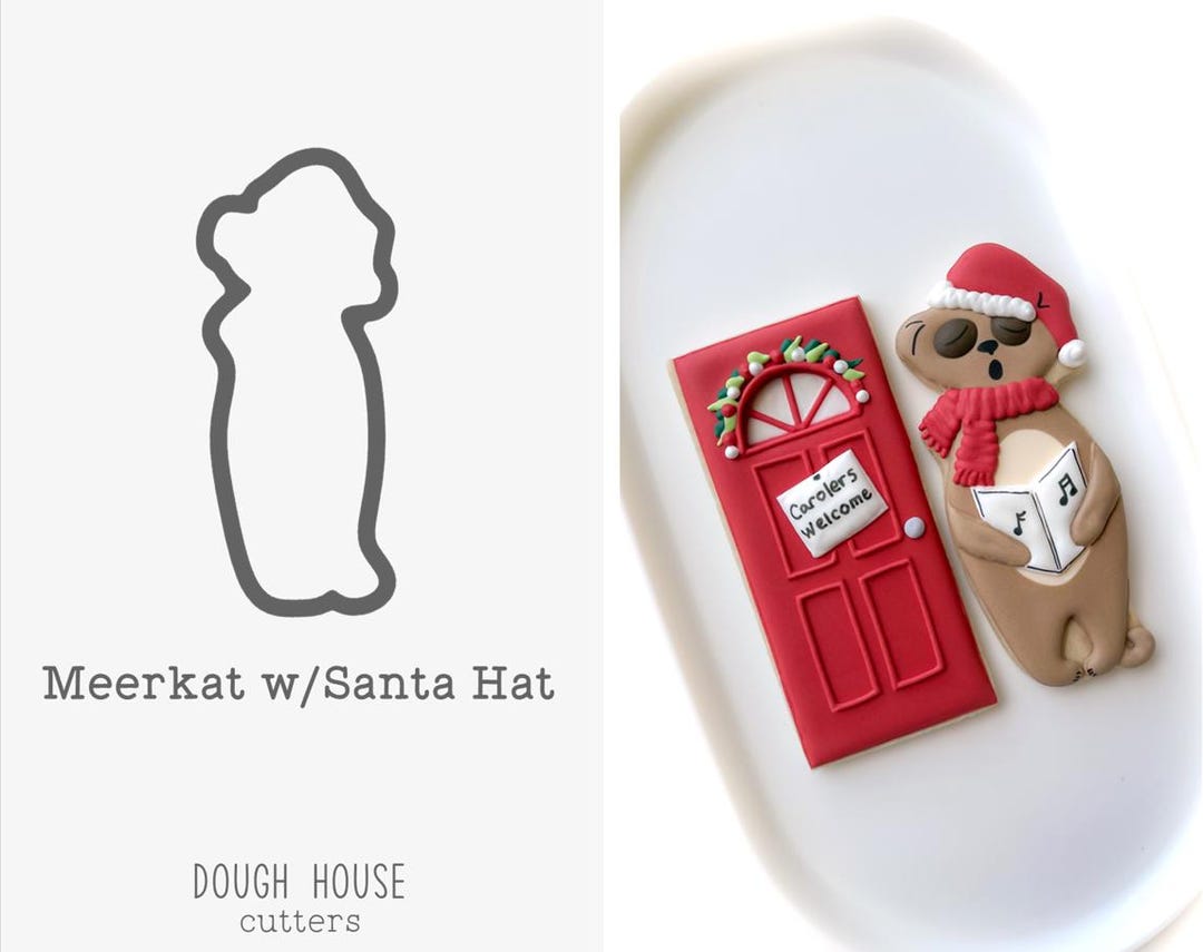 Meerkat W/santa Hat Cookie Cutter - Etsy