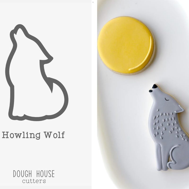 Wolf Cookie - Etsy