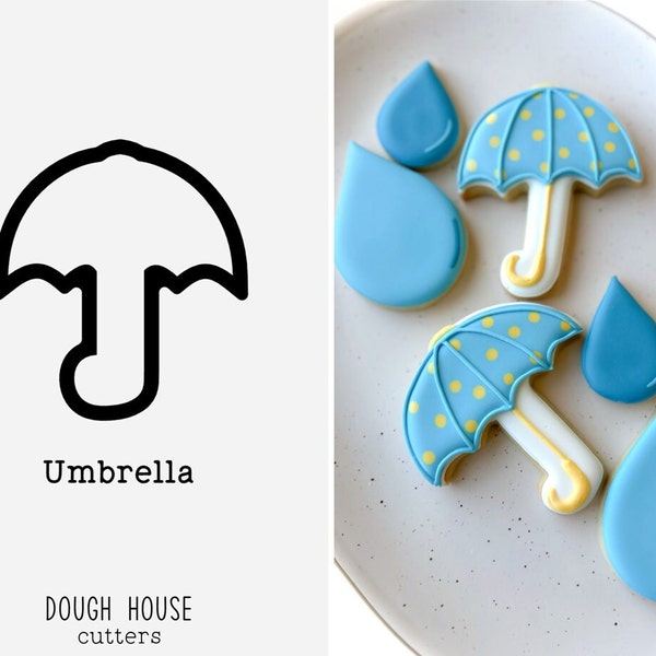 Umbrella Cookie - Etsy