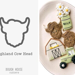 Highland Cow Head Cookie Cutter - Etsy