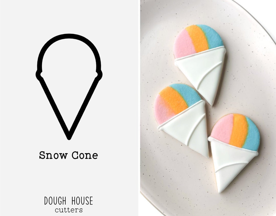 Snow Cone Cookie Cutter - Etsy